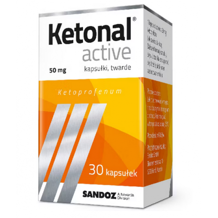 Ketonal Active 50 mg, 30 kapsułek twardych | Apteka internetowa Puls