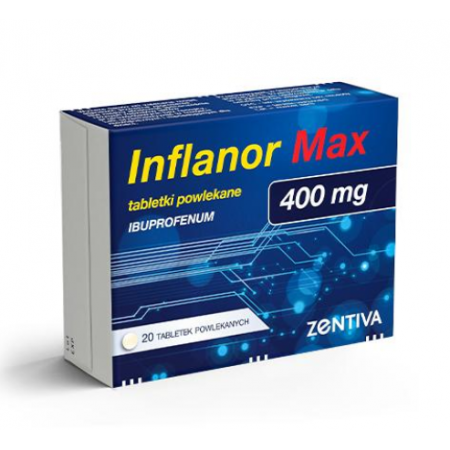 Inflanor Max tabletki powlekane 400 mg 20 tabl.